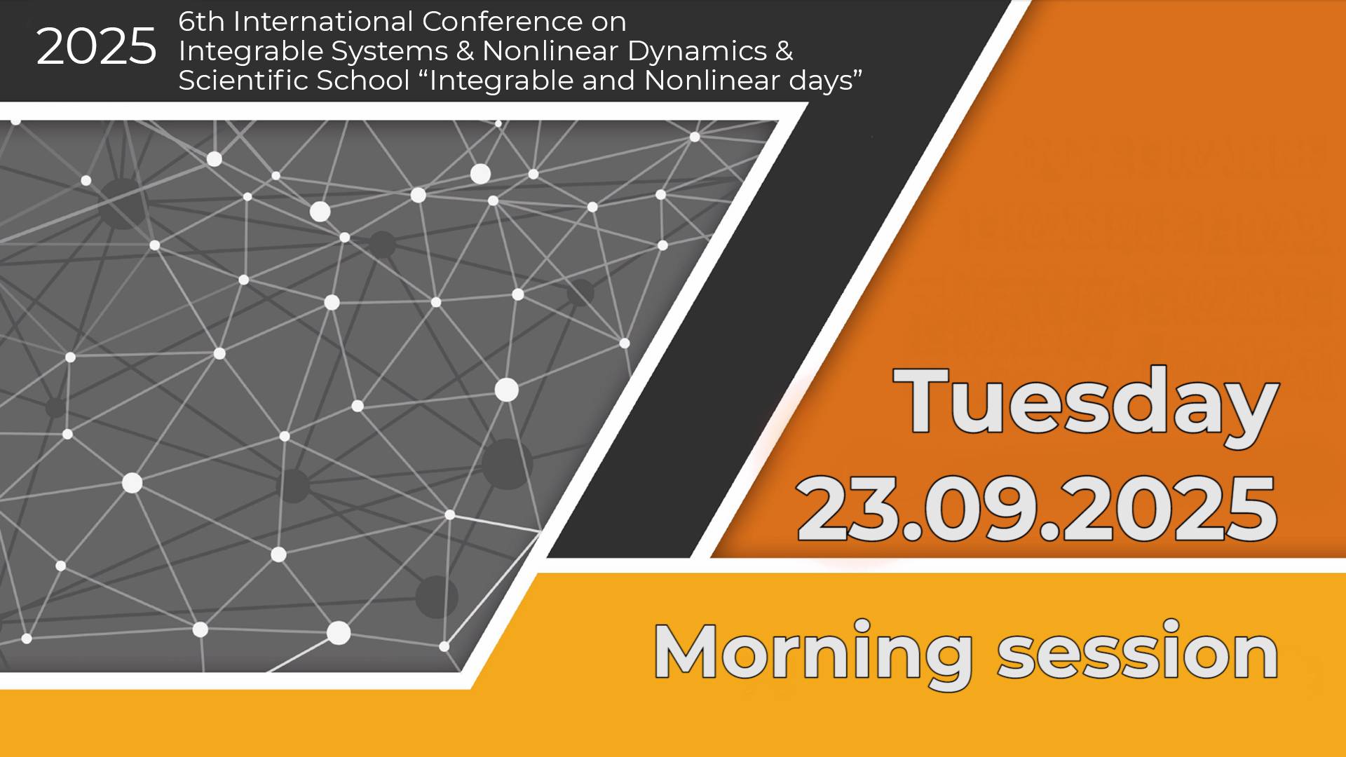 ISND – 2025 – Tuesday, 23.09.2025 – Morning session