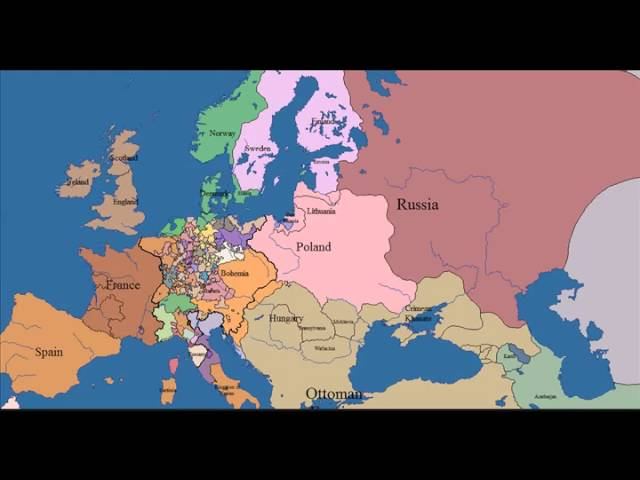 10 веков за 5 минут  Как менялась карта Европы