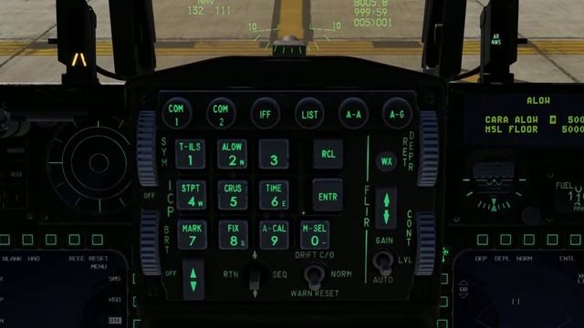 DCS World. F-16C Viper. Руление и взлет.
