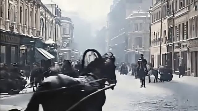 Москва 1908 год . В цвете
