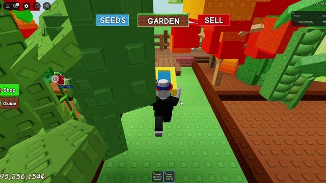 Grow a garden - забрался на высокий цветок