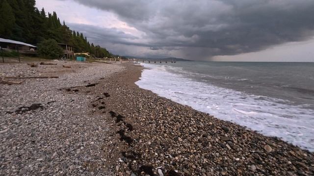 Новый Афон тучи гроза над Сухумом