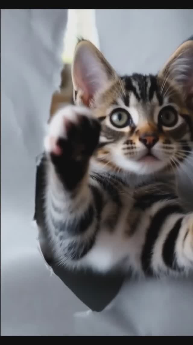 🤘 Котёнок фанат металла!