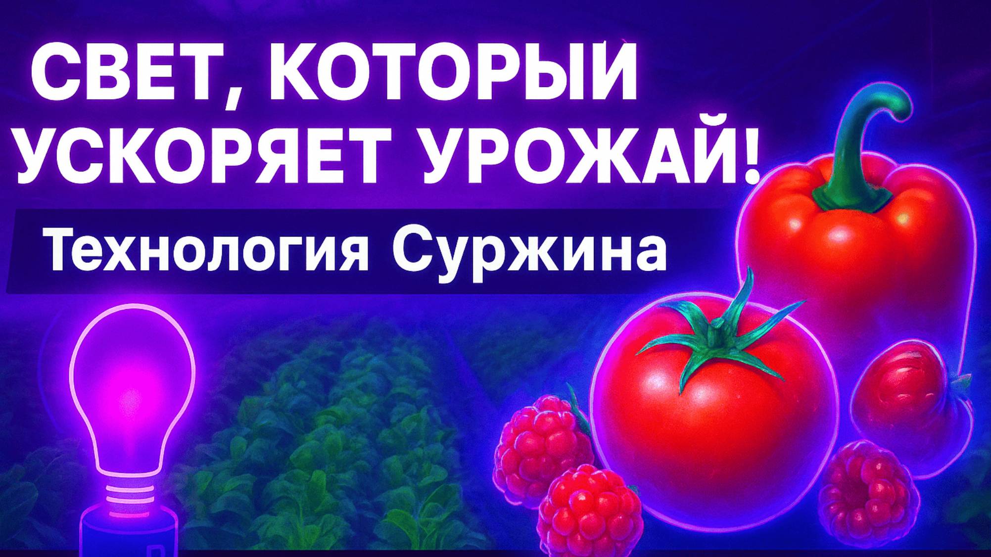 Поляризованный ультрафиолет: Лампы Суржина меняют правила игры в сельском хозяйстве!