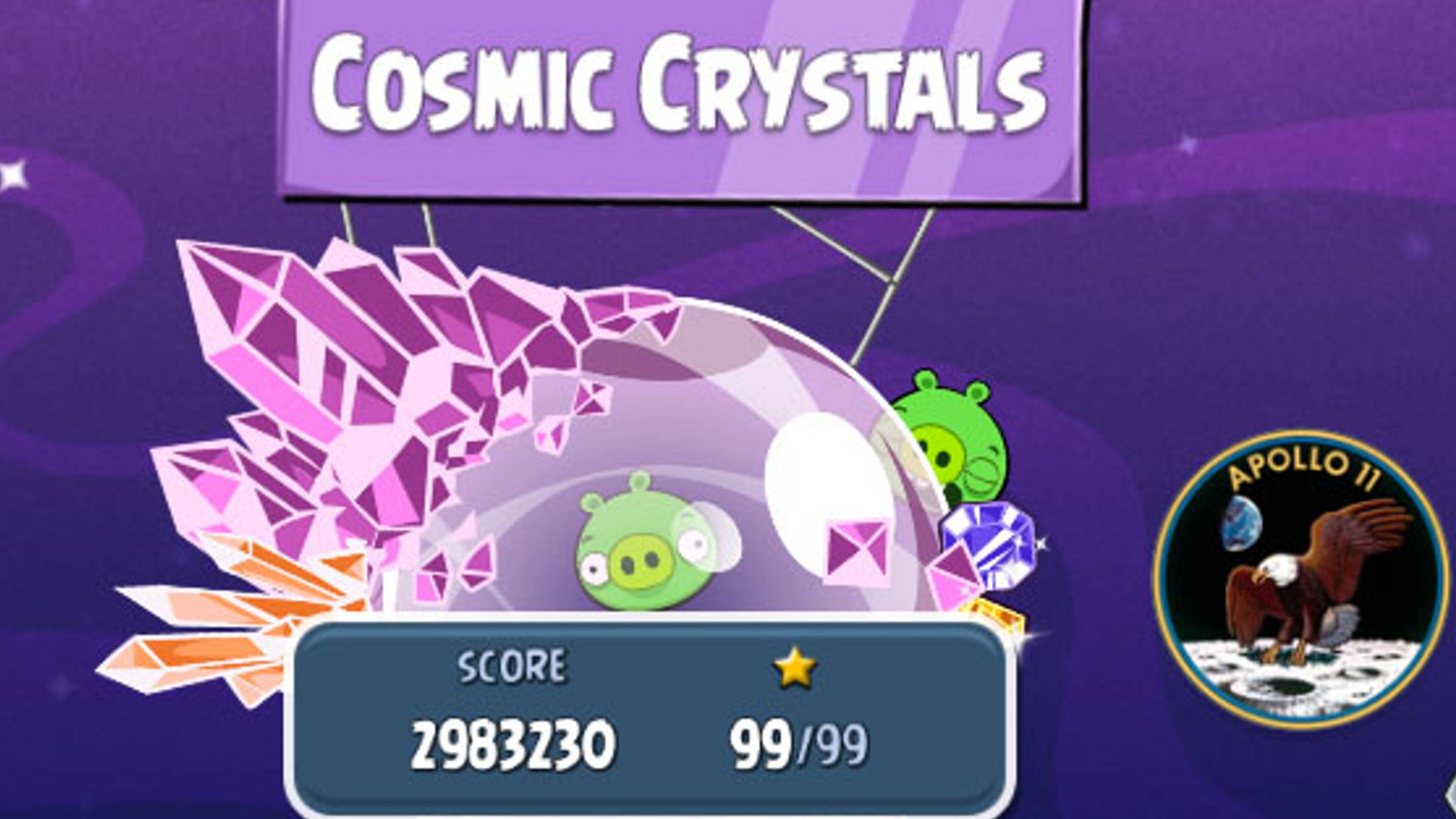 Angry Birds Space. Cosmic Crystals (уровень 25) 3 stars. Прохождение от SAFa