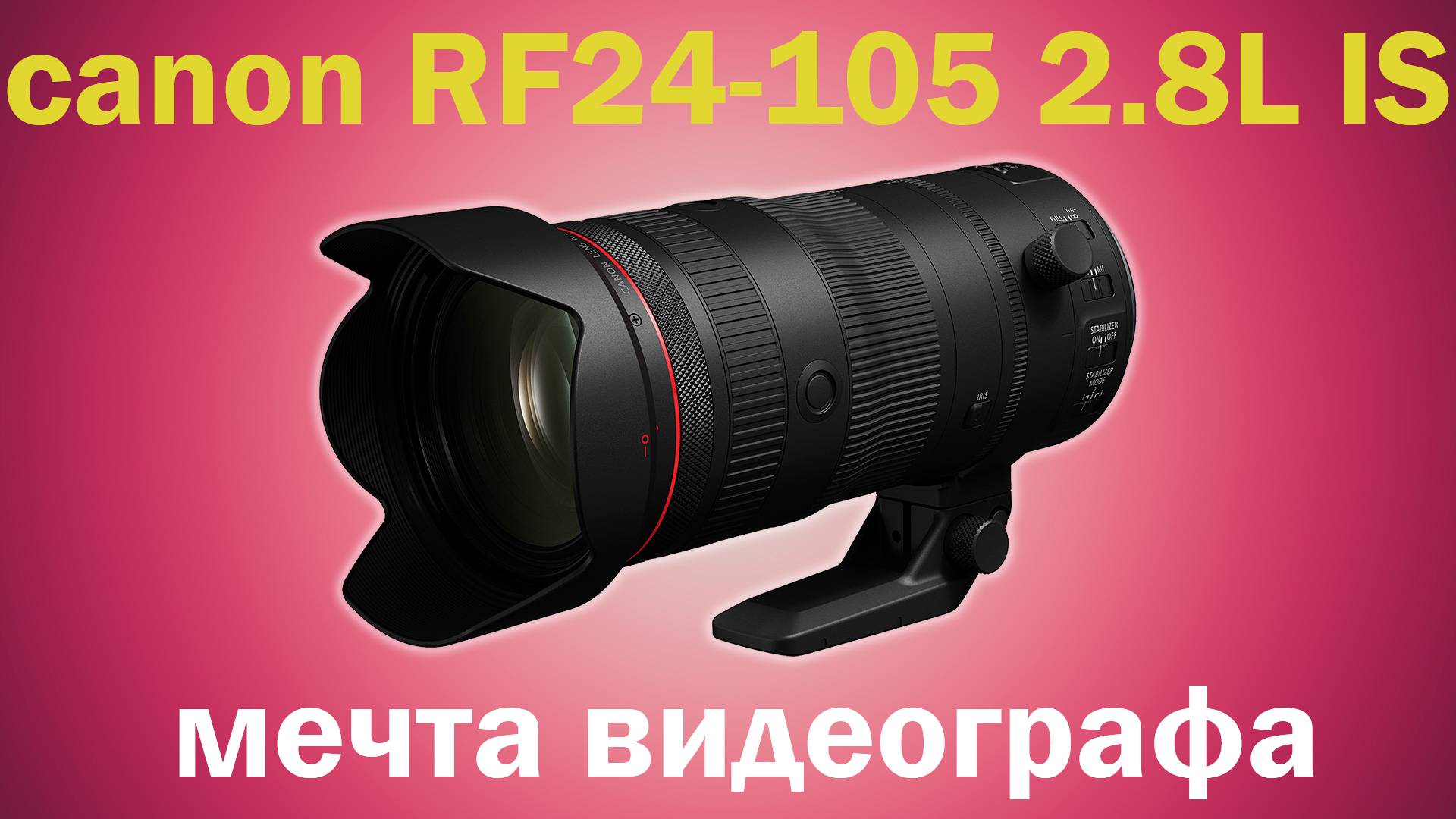 объектив canon rf24-105 2.8L IS тест CVP