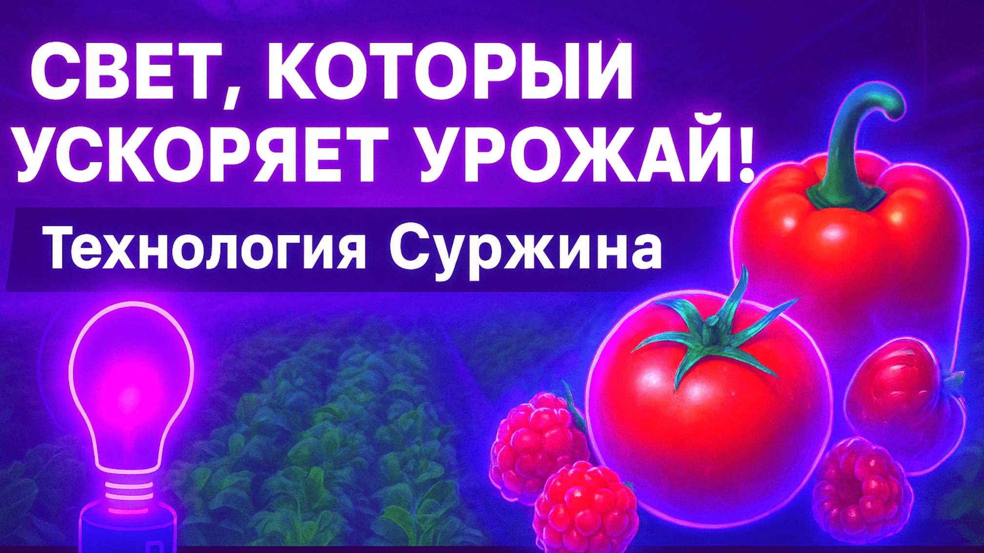 Поляризованный ультрафиолет: Лампы Суржина меняют правила игры в сельском хозяйстве!