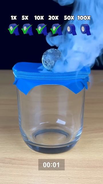 Can Hot Ball Pass through 100 Layers of tape？ 😱  experiment  science  asmr  fyp