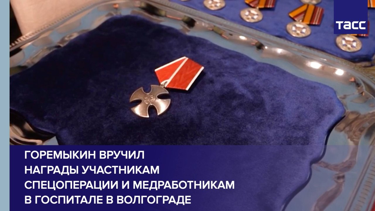 Горемыкин вручил награды участникам СВО и медработникам в госпитале в Волгограде