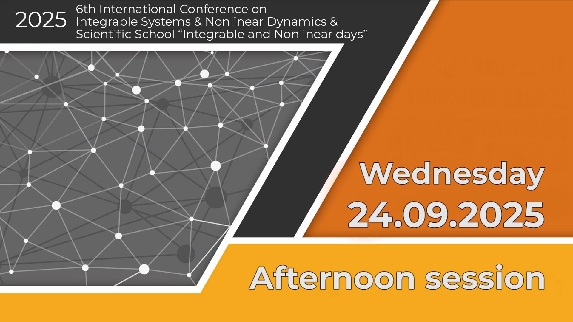 ISND – 2025 – Wednesday, 24.09.2025 – Afternoon session