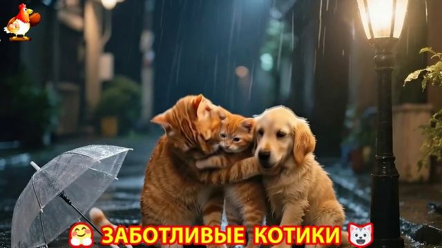 Заботливые котики спешат на помощь 😸😹😻 (356)