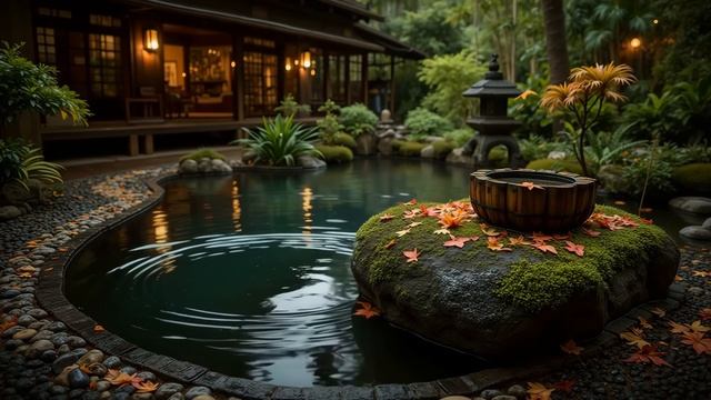 Медитация в японском саду - Флейта и  Гучжэн для хорошего сна и успокоения