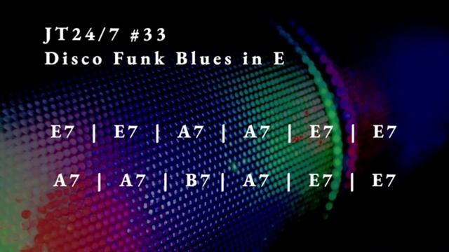 Disco Funk Blues Guitar Backing Track in E
