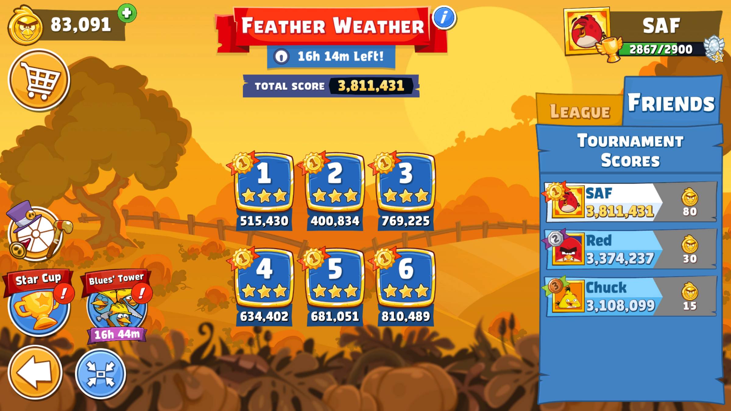 Angry Birds Friends. Feather Weather (24.09.2025). Все уровни 3 звезды. Прохождение от SAFa