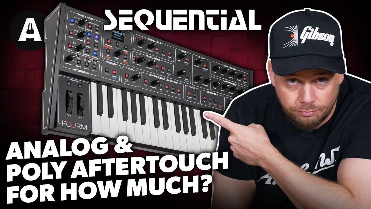 Sequential Fourm: 4-Voice Analog Poly Aftertouch Synth for Great Price!