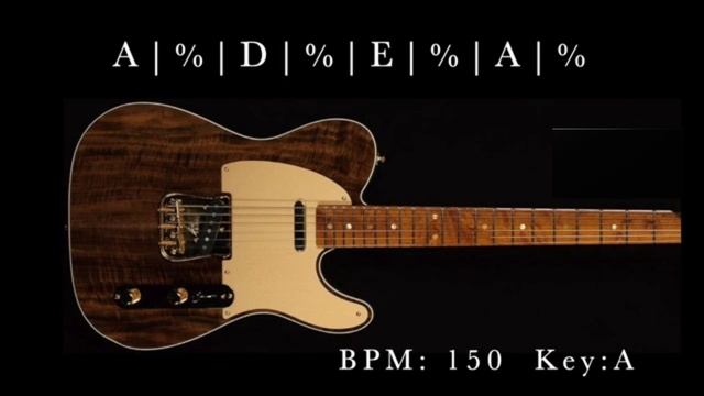 Honky Tonk Country Blues Guitar Backing Track in A