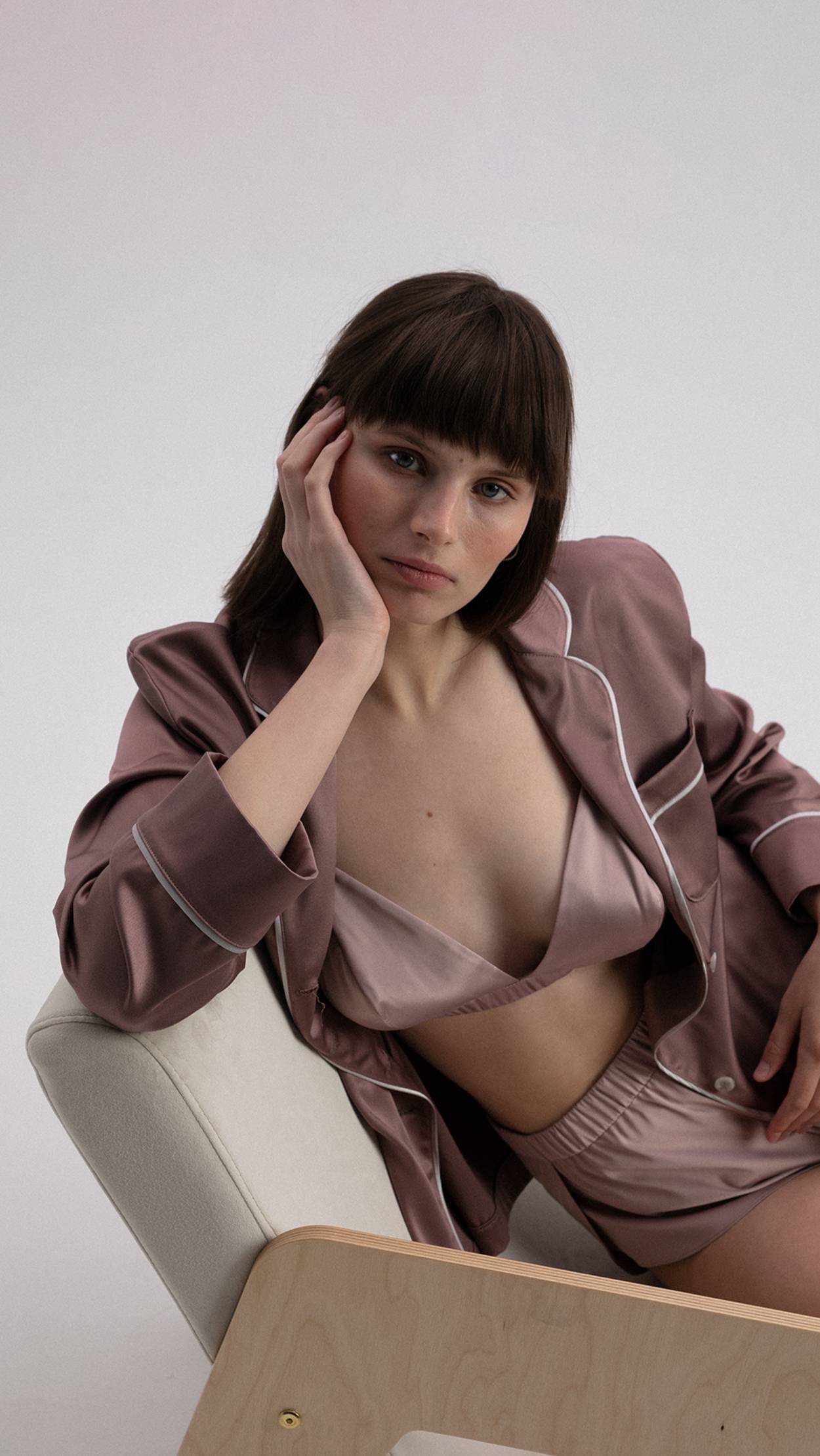 Шелковый бюстгальтер, выкройка №986