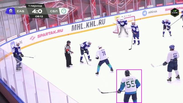Хоккейная квалификация Лиги SHL  нового сезона 2025/2026  Матч EAGLES - Сбербанк Лизинг от 14.09