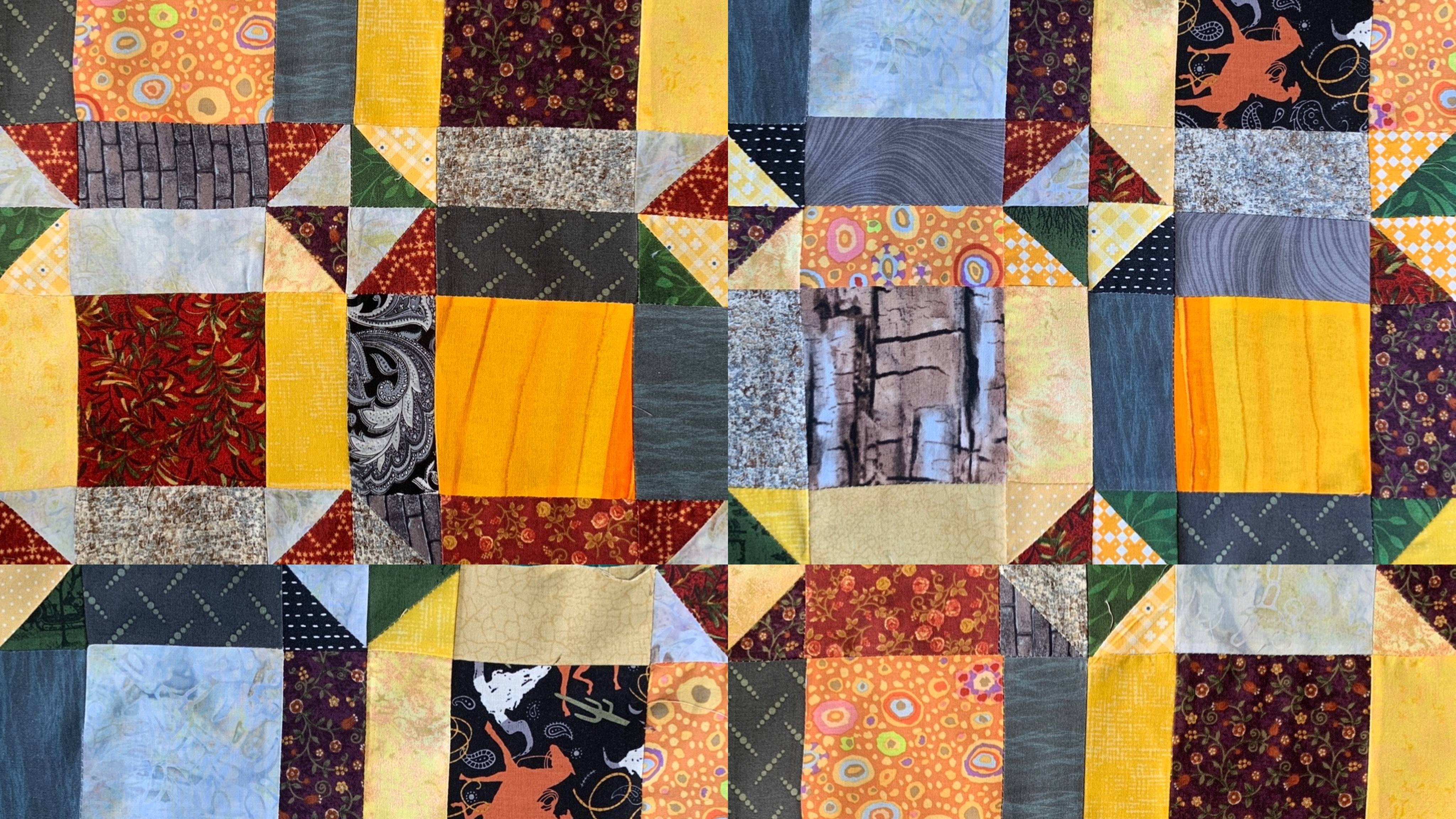 Лоскутный блок "Квадратура круга"