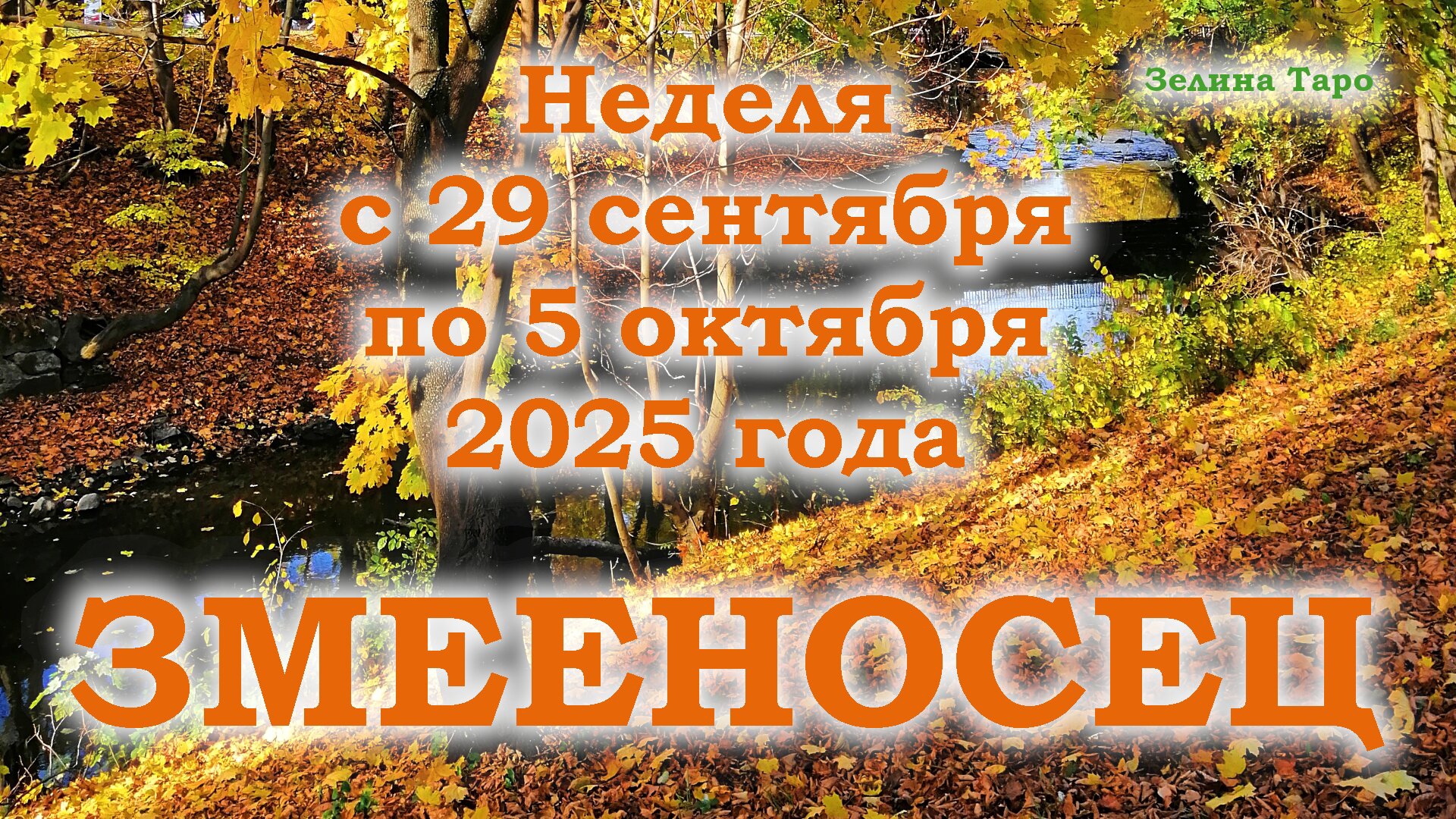 ЗМЕЕНОСЕЦ | ТАРО прогноз на неделю с 29 сентября по 5 октября 2025 года