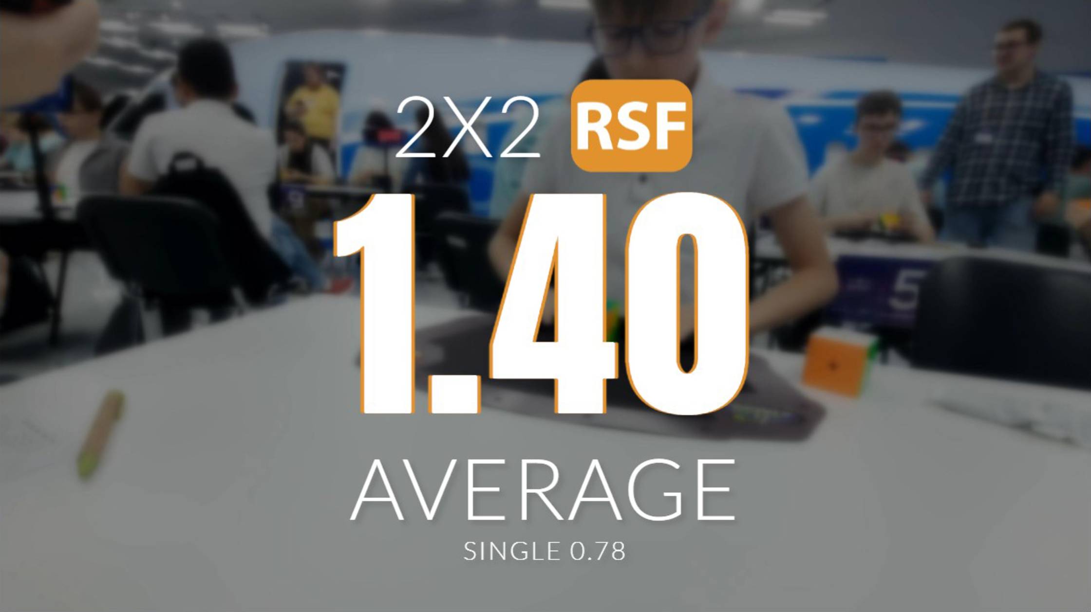 [1.40] 2x2 Average (0.78 Single) // [RSF] Yakovlev Moscow Cup 2023