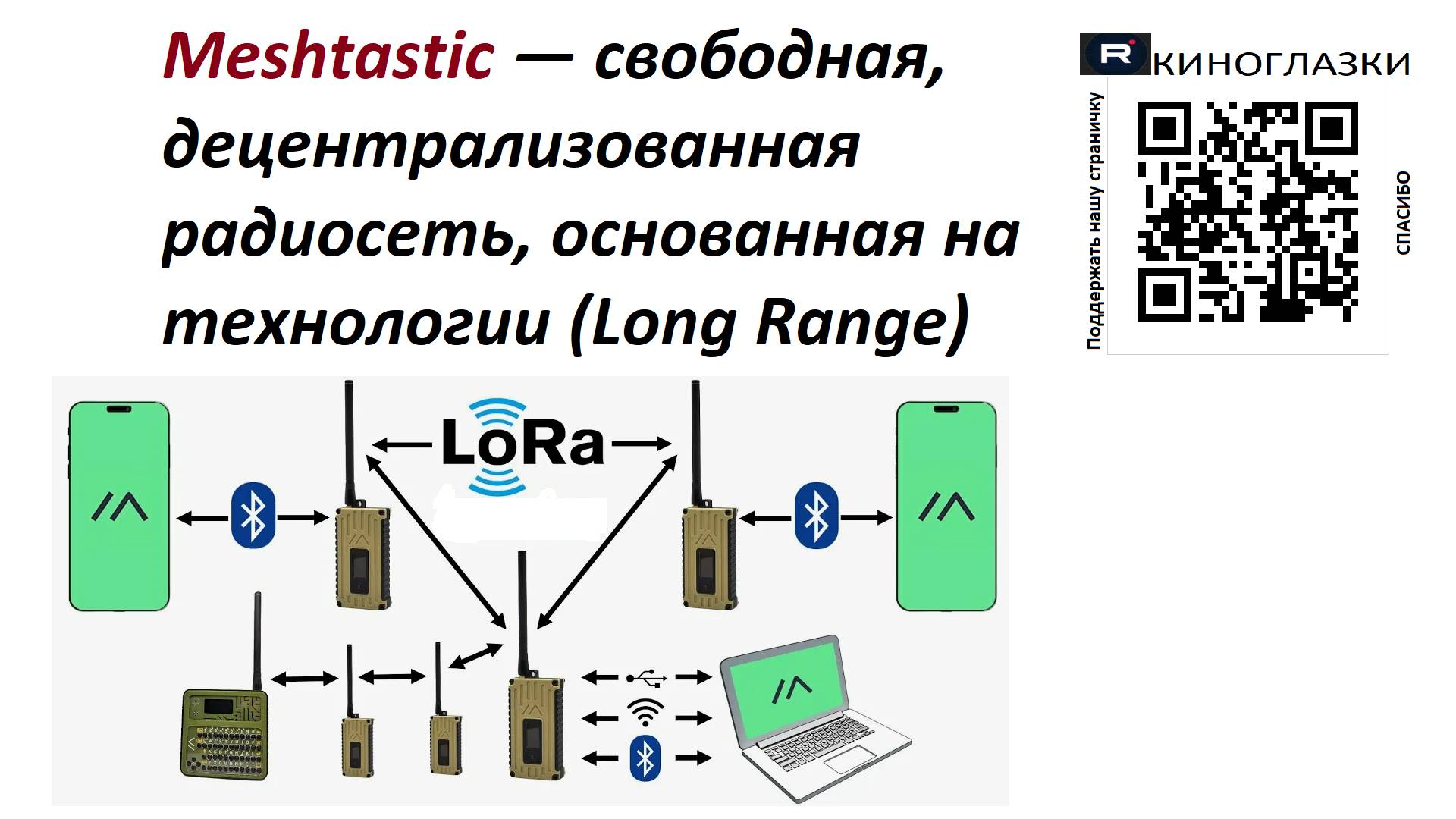 Meshtastic — свободная, децентрализованная радиосеть, основанная на технологии LoRa (Long Range)