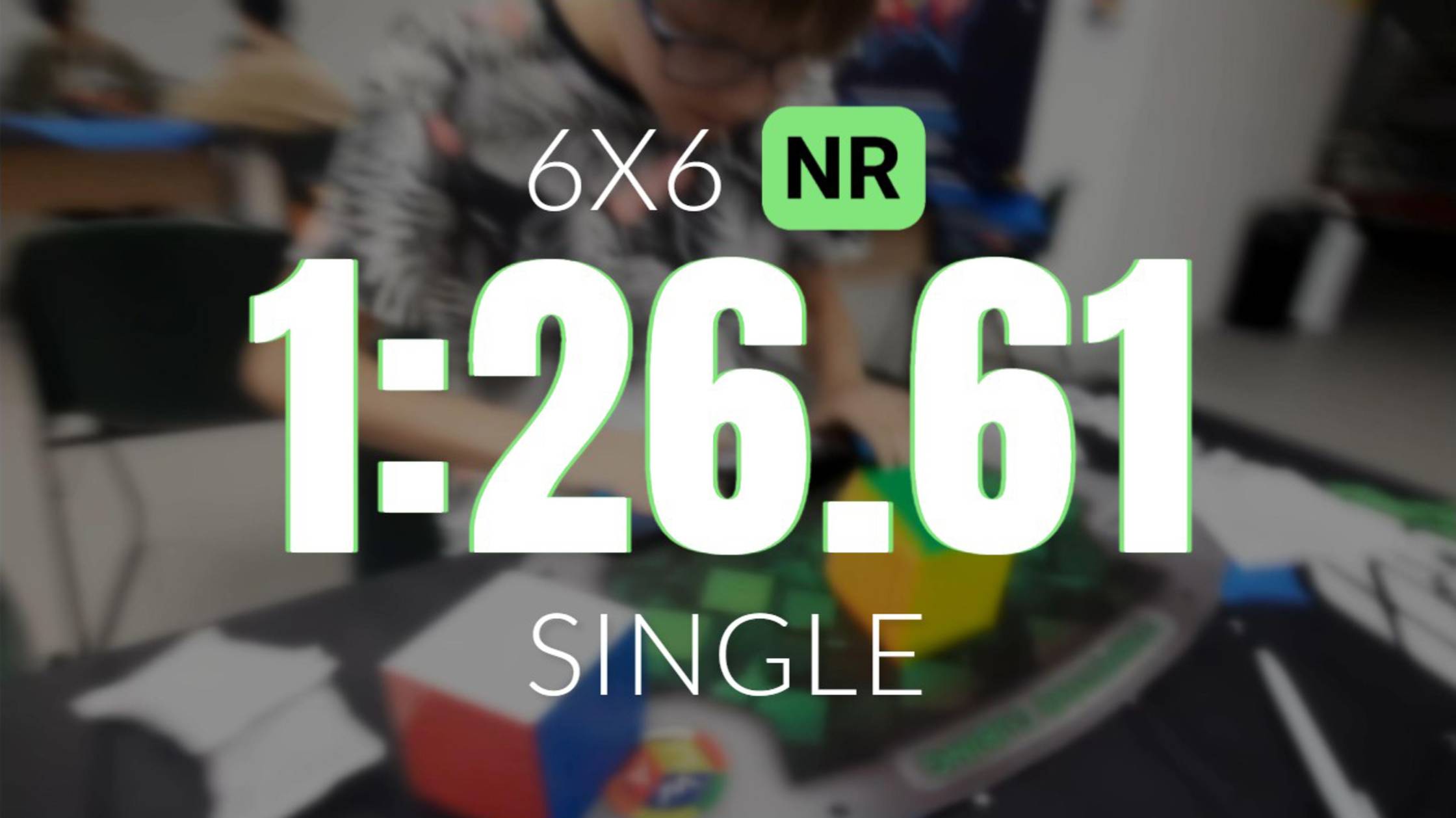 NR [1:26.61] 6x6 Single // Cubing Kazakhstan Nationals 2023