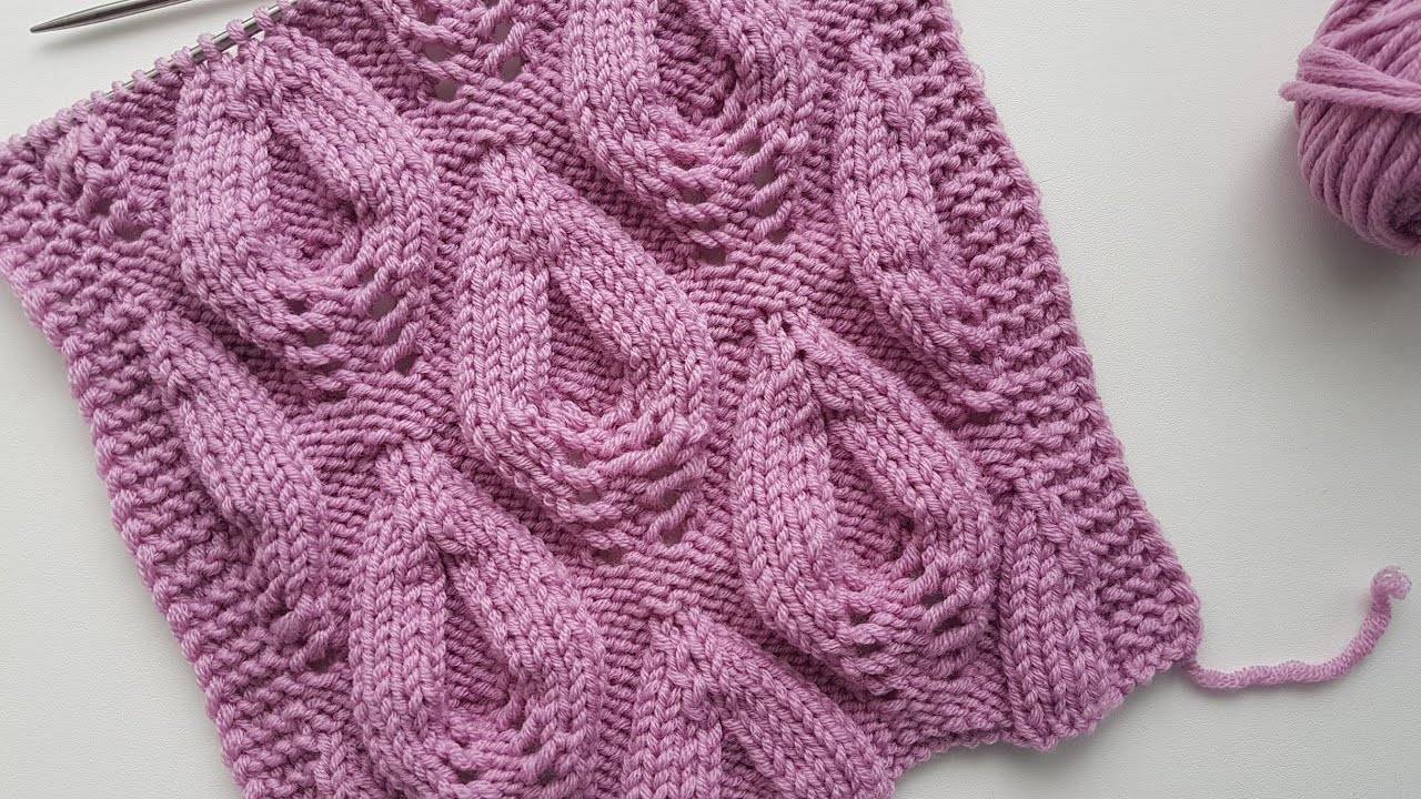 Узор «Авокадо» спицами 🥑 | Мастер-класс для всех: вяжем легко и понятно!