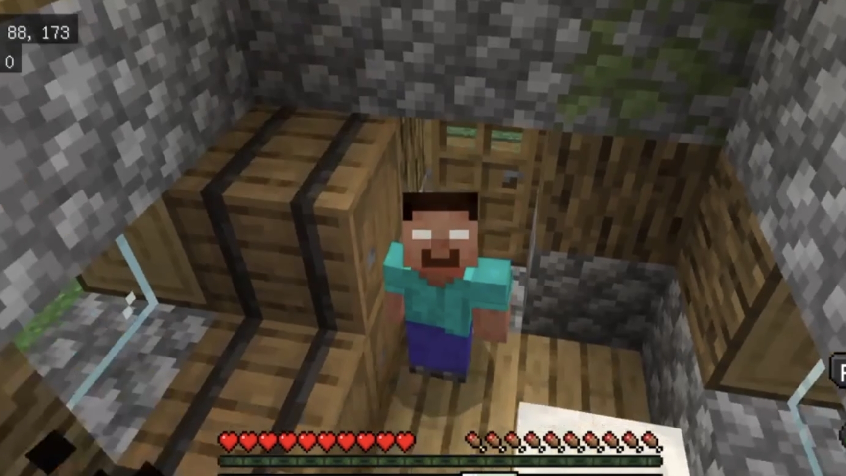 Minecraft -с комментариями,  Херобрин стал фермером и делиться урожаем с жителями