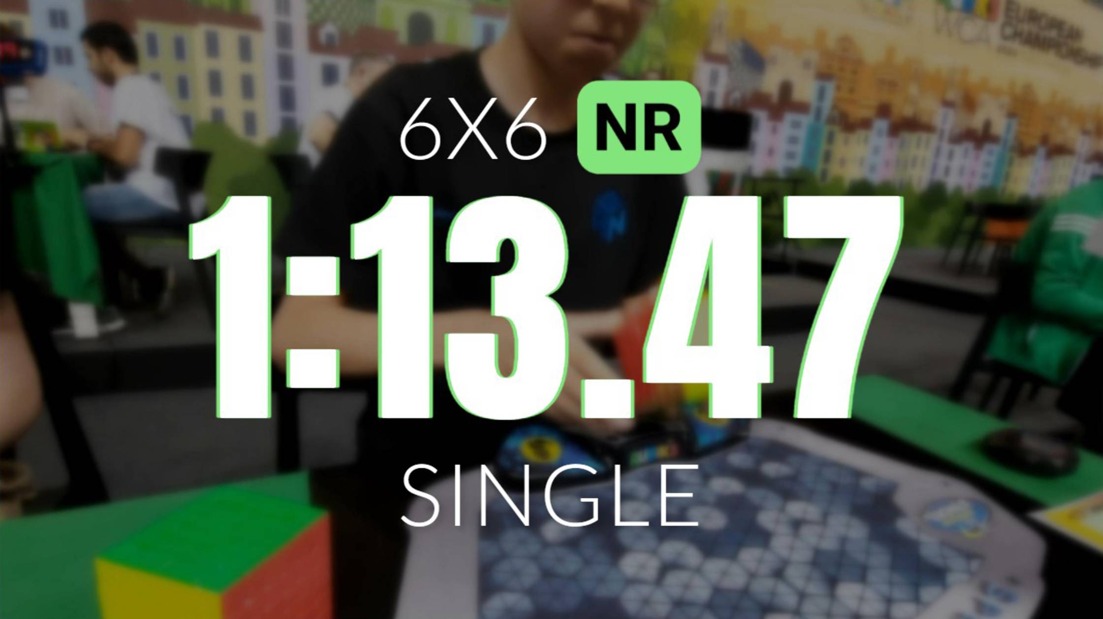 NR [1:13.47] 6x6 Single |WR13/ER5| // Rubik's WCA European Championship 2024