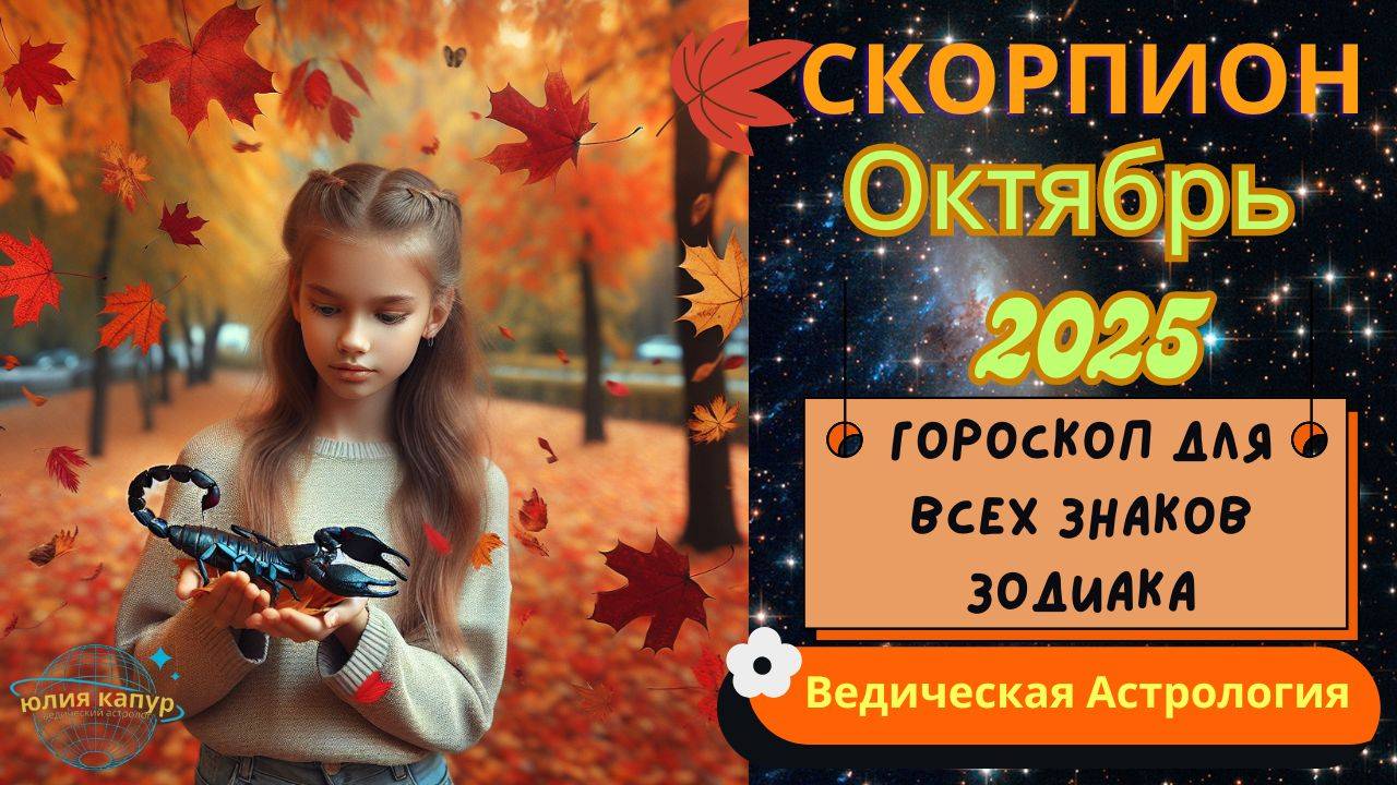 ♏Скорпион - гороскоп на Октябрь 2025 года. От Юлии Капур