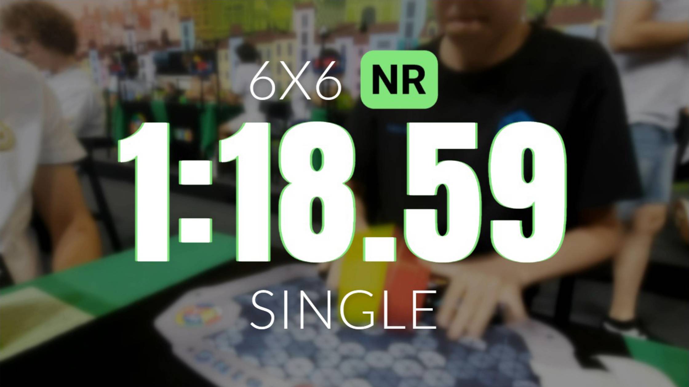 NR [1:18.59] 6x6 Single // Rubik's WCA European Championship 2024