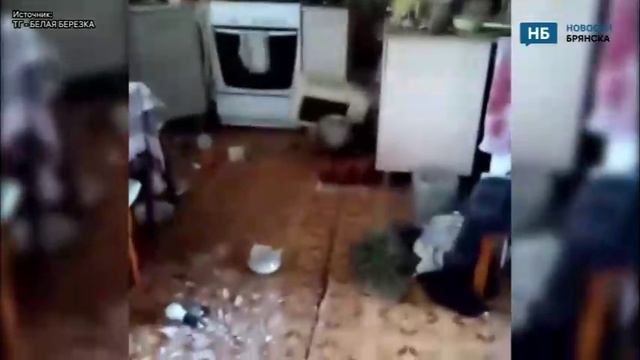 Оставшиеся на улице жители Белой Берёзки показали «останки» дома после удара ВСУ