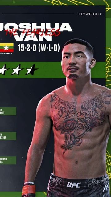 Джошуа Ван добавлен в UFC 5 #shorts #ufc #ufc5 #джошуаван #новыебойцывufc5