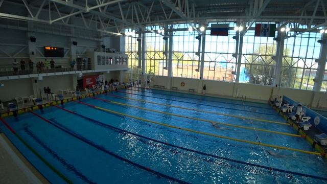 250925 100м спина Оськина Александра 2015 4дор 1мин20сек II р-д 1место