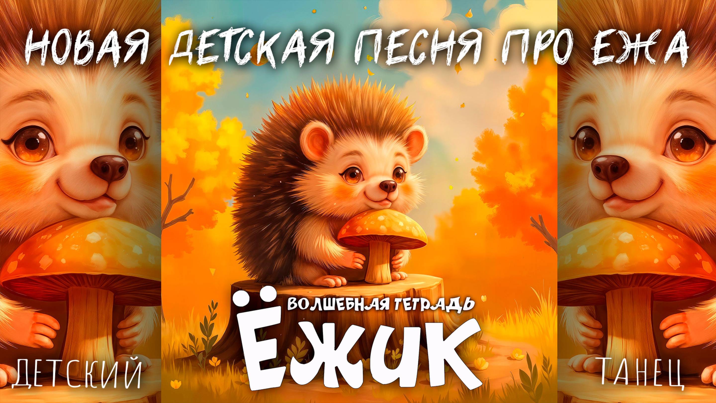 Волшебная тетрадь. "Ёжик". Новая весёлая детская песня про ежа, ёжика и жизнь в лесу. Детский танец