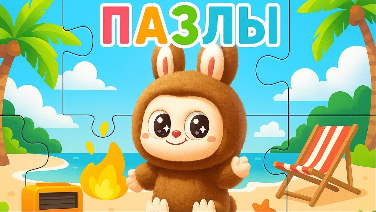 Лабубу пазлы для ДЕТЕЙ МУЛЬТИК ИГРА ДЕТСКИЙ КАНАЛ ИГРАЛКИ-ЗАЛИПАЛКИ
