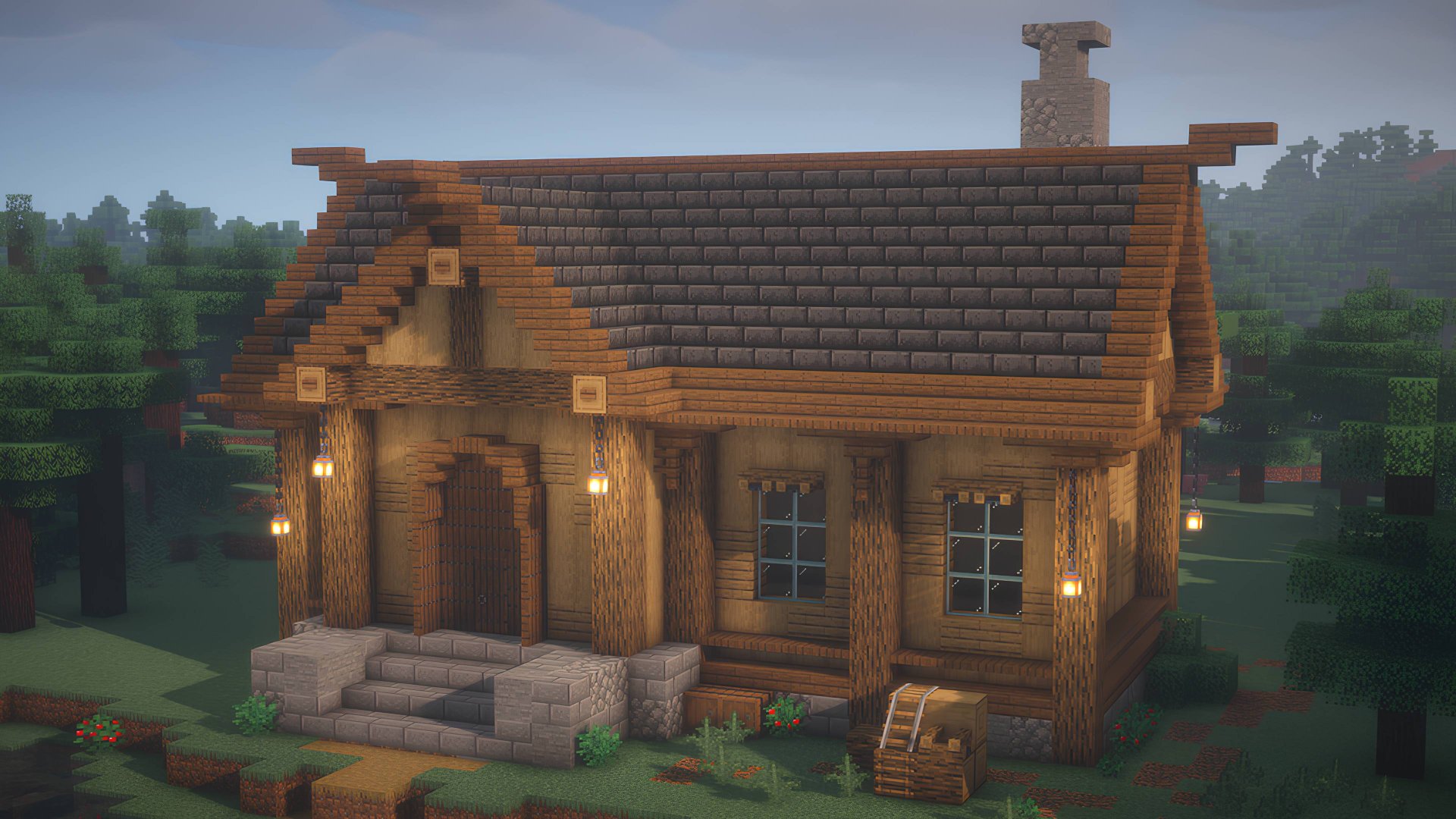 ПРОСТОЙ СТАРТОВЫЙ ДОМ В МАЙНКРАФТ!