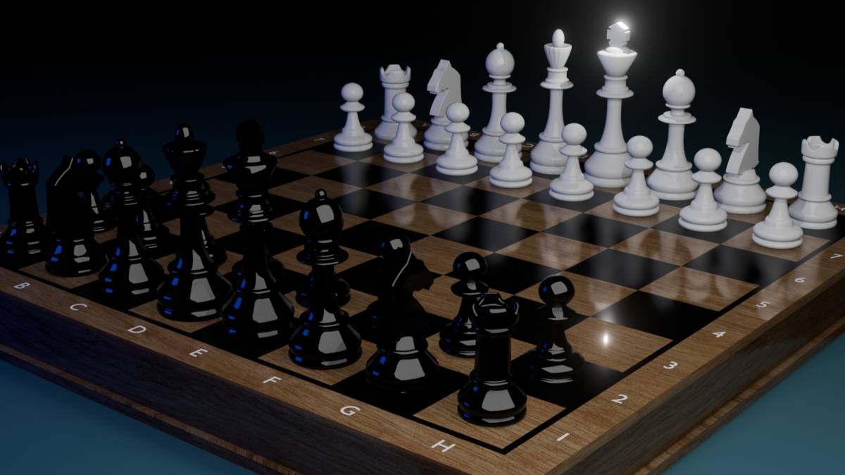 Шахматы. Blender