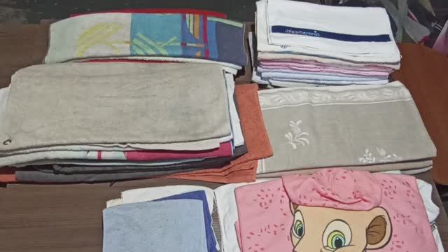 Лот 842 Полотенца махровые Германия 1 сорт 380₽/кг 48 ед 14,7 кг