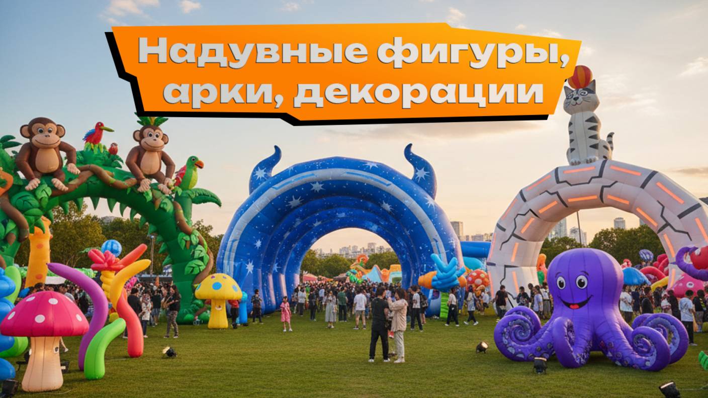 Надувные аэромены, фигуры, арки, декорации | БатутМастер
