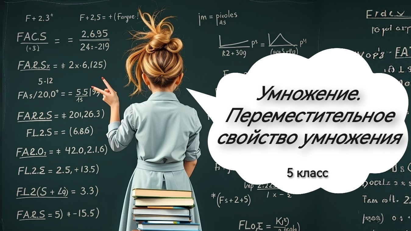 Умножение. Переместительное свойство умножения. 5 класс