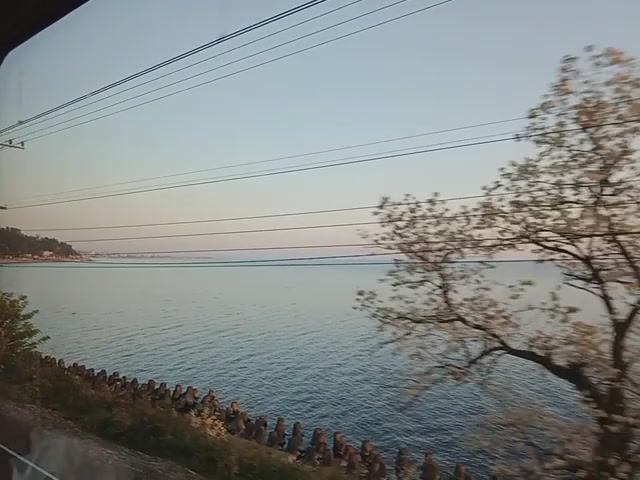 По побережью Чёрного моря майским вечером, перегон Хоста — Мацеста