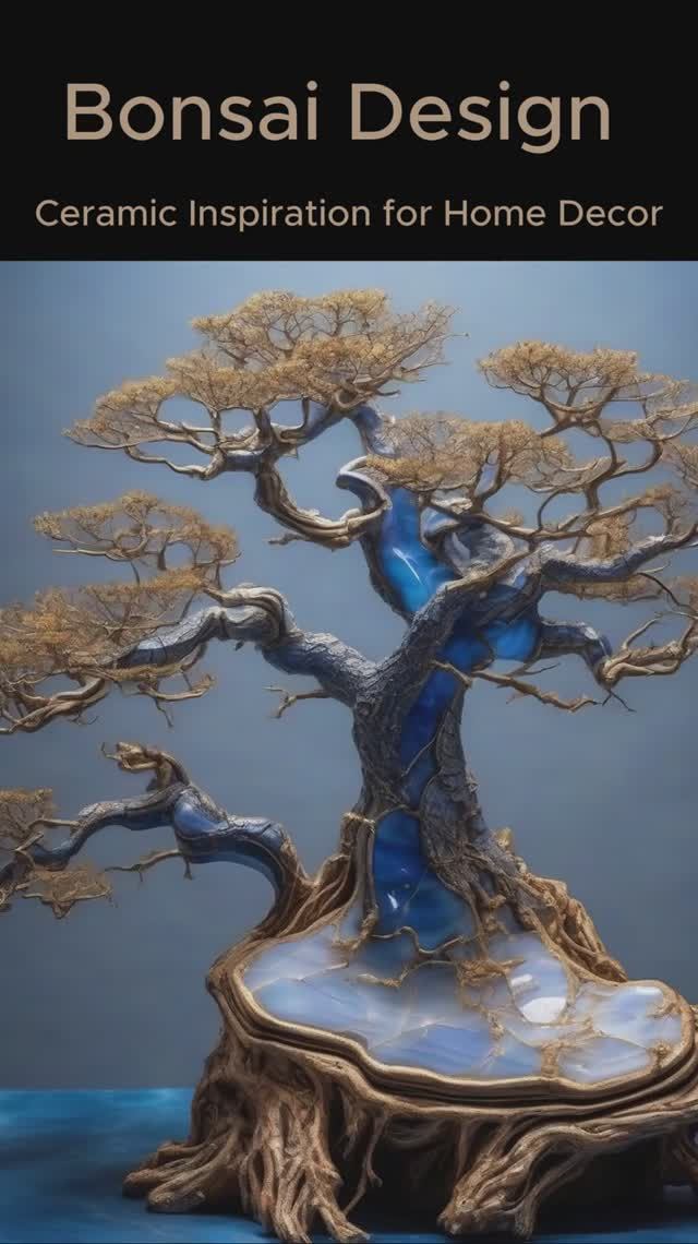 Фарфоровый бонсай • Арт-объекты и интерьерный стиль