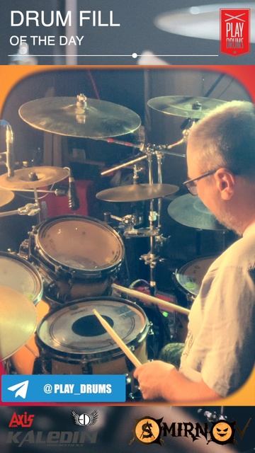 Заполнение на барабанах на одну четверть #1 #drumfill #drumlesson