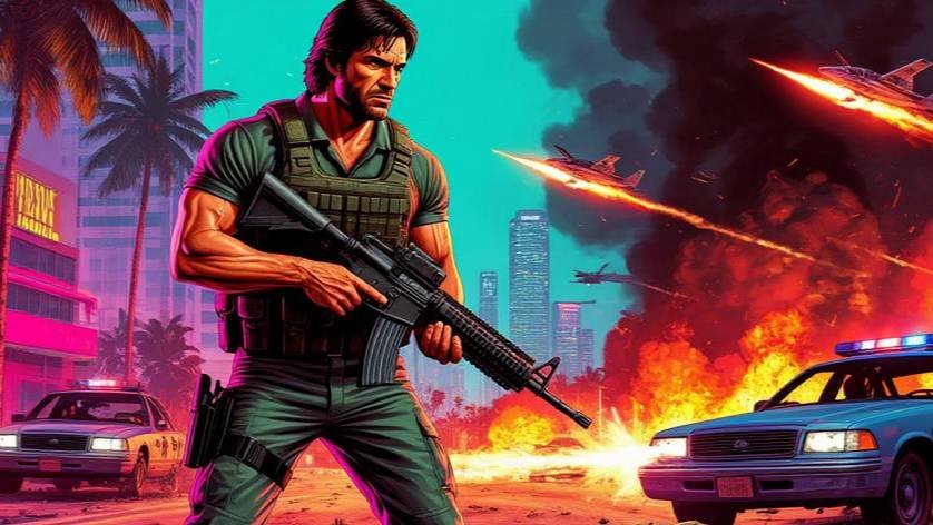 Мой мод - суперпулемёт GTA Vice City Nextgen Edition 100