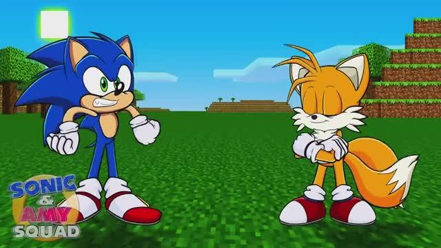 Sonic & Tails' LIFE in Minecraft - Sonic Minecraft Stories (sonic and tails vs nights evil)
