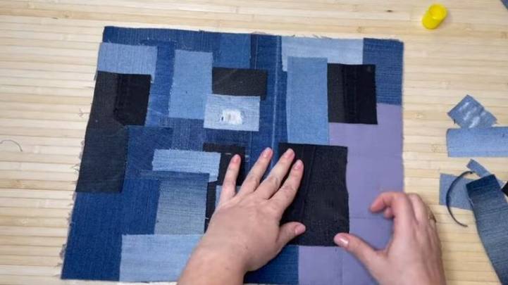 Удивительные вещи из самых маленьких кусочков  джинсовой ткани
