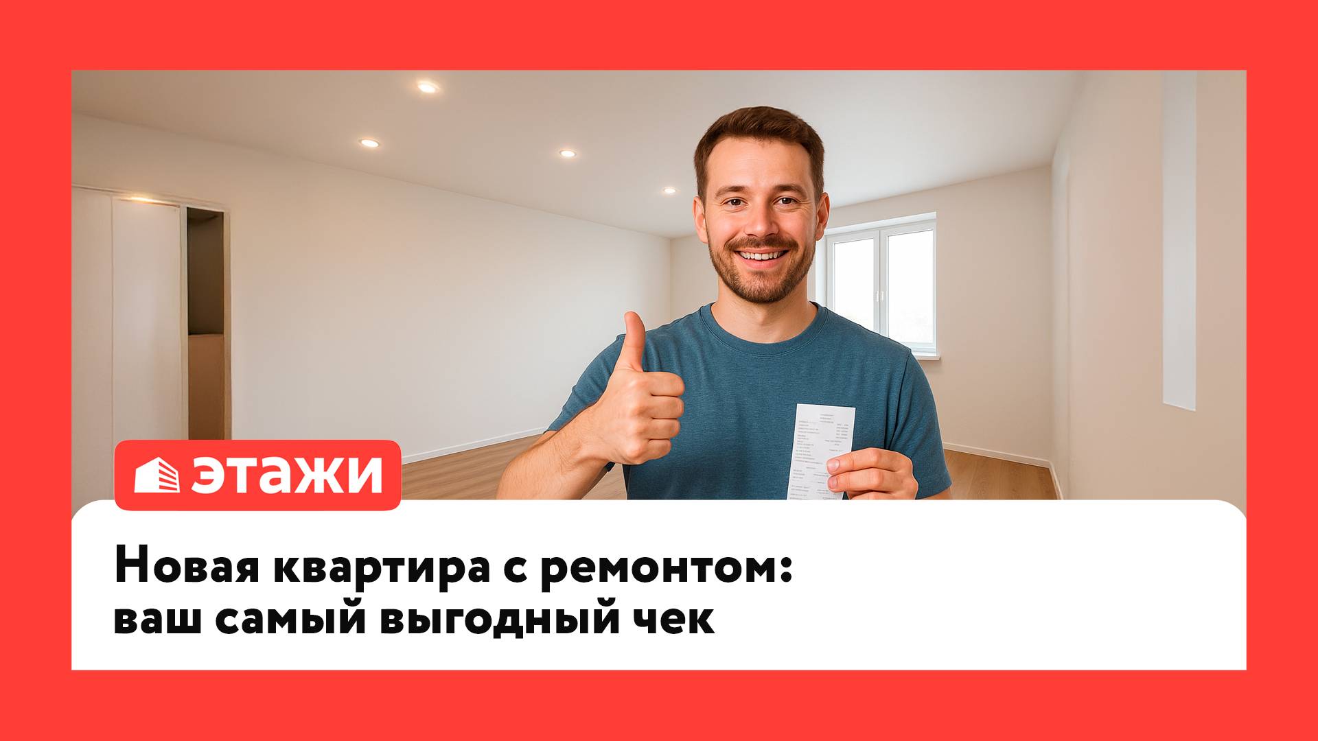 Новая квартира с ремонтом - ваш самый выгодный чек