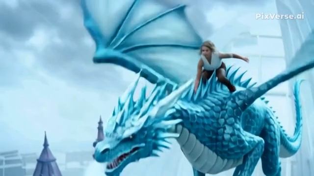 Храбрая воительница драконов.